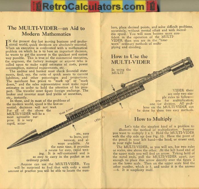 Ruxton Multivider - Mechanical Pencil & Slide Rule